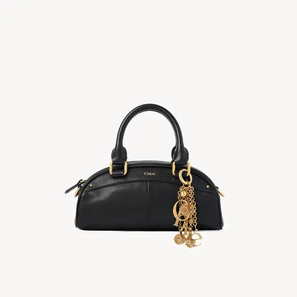 Chloé Small Bowling Bag In Soft Leather - Black