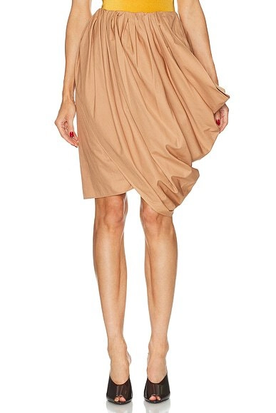 Chloé Above The Knee Drapped Skirt - Reef Shell