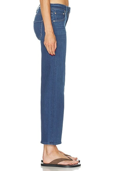 MOTHER The Mid Rise Rambler Zip Flood Jeans - Pinkies Up