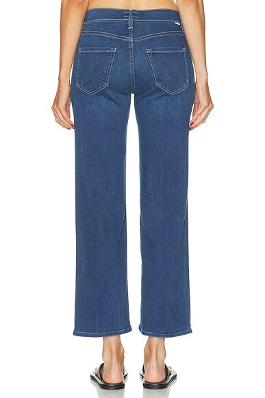 MOTHER The Mid Rise Rambler Zip Flood Jeans - Pinkies Up