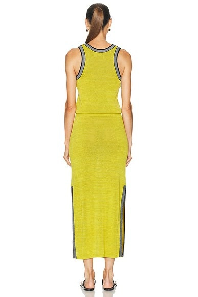 Christopher John Rogers Blouson Tank Knit Maxi Dress