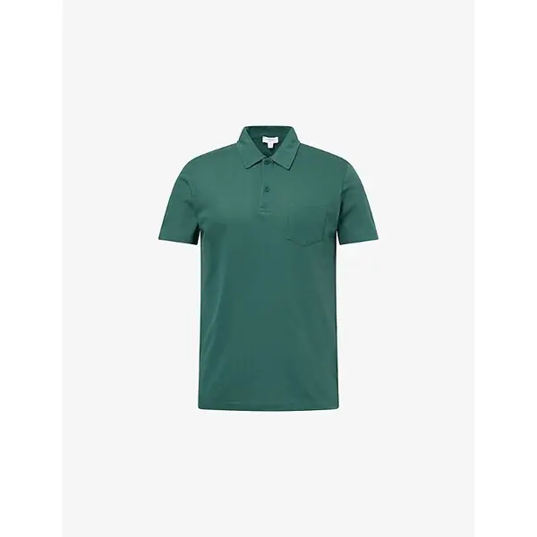 Sunspel Riviera Short-sleeve Cotton Polo Shirt - Forest26