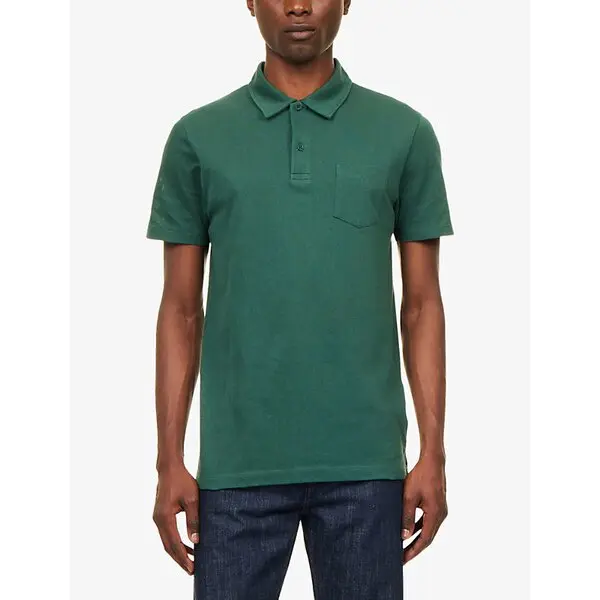 Sunspel Riviera Short-sleeve Cotton Polo Shirt - Forest26