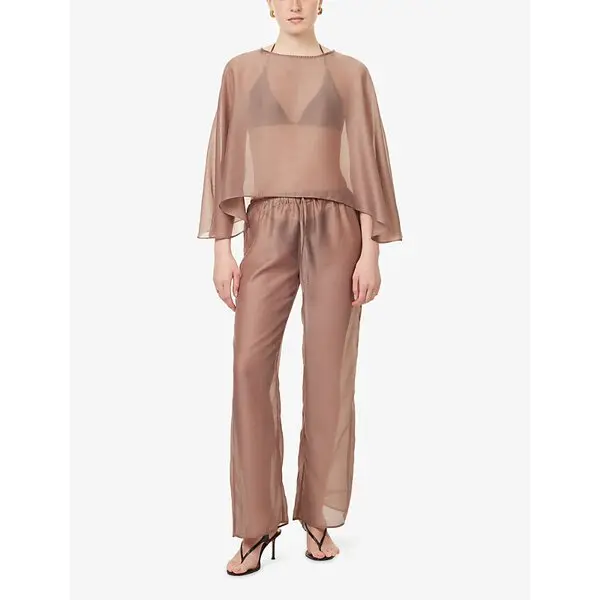 4TH & RECKLESS Sheer Cape Top
