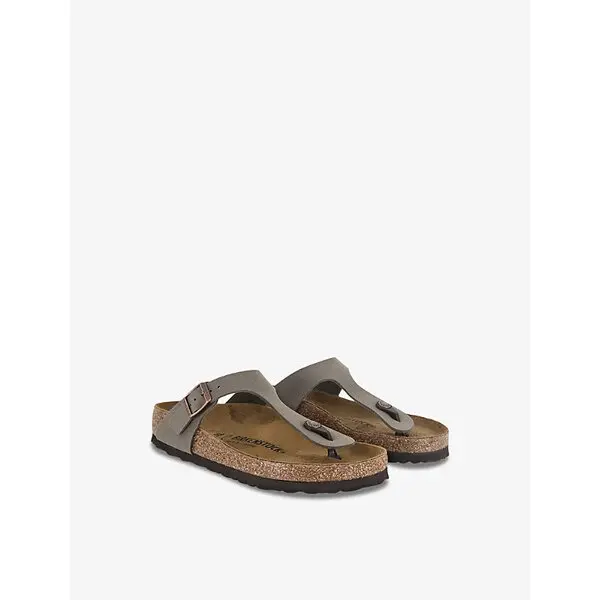 BIRKENSTOCK Suede Toe Thong Sandals