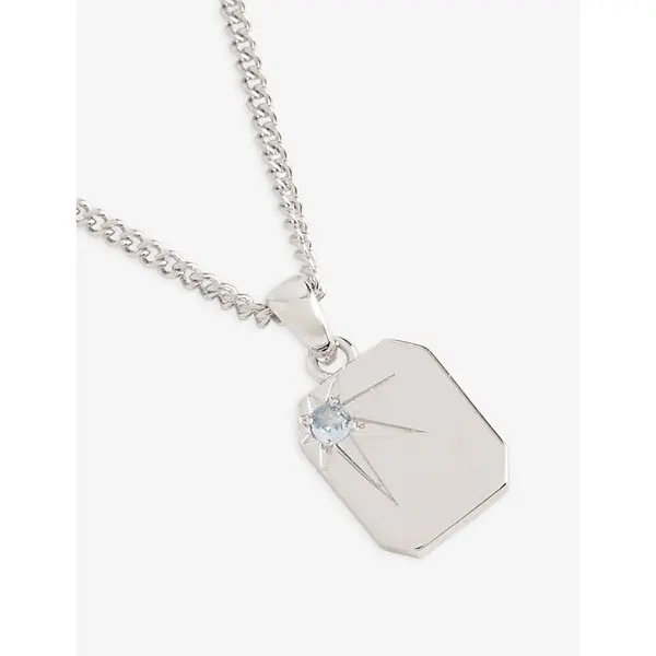 SERGE DENIMES Rhodium-plated Sterling And Cubic Zirconia Pendant Necklace - Silver