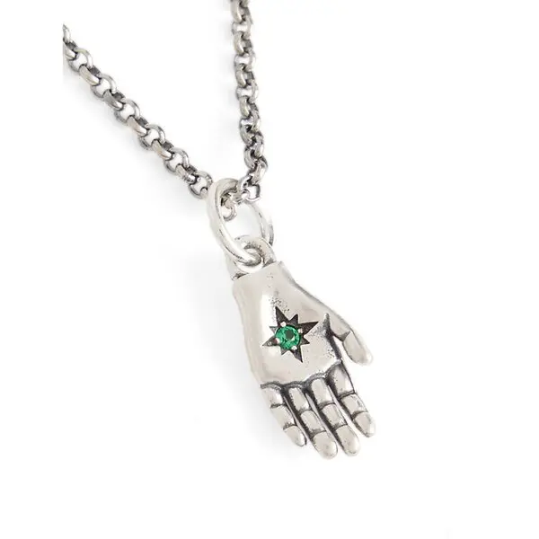 SERGE DENIMES Sterling And Cubic Zirconia Pendant Necklace - Silver