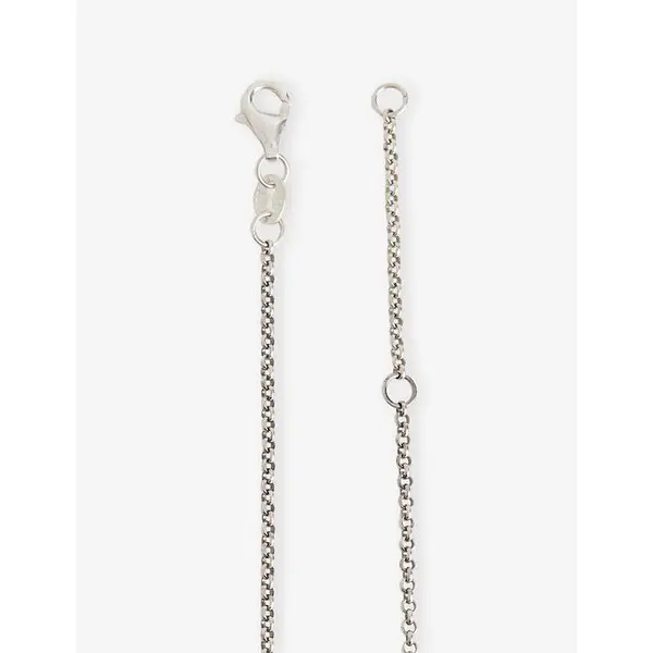 SERGE DENIMES Sterling And Cubic Zirconia Pendant Necklace - Silver