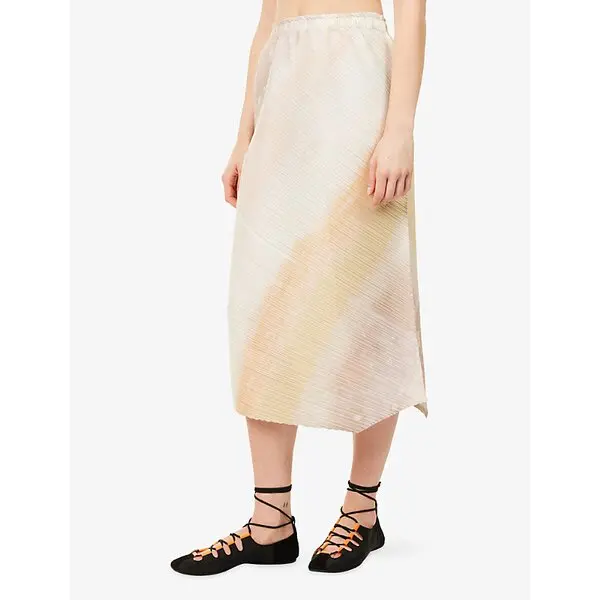 Issey Miyake Sea Bubble Pleats Midi Skirt