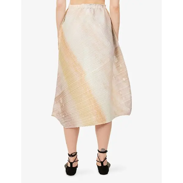Issey Miyake Sea Bubble Pleats Midi Skirt