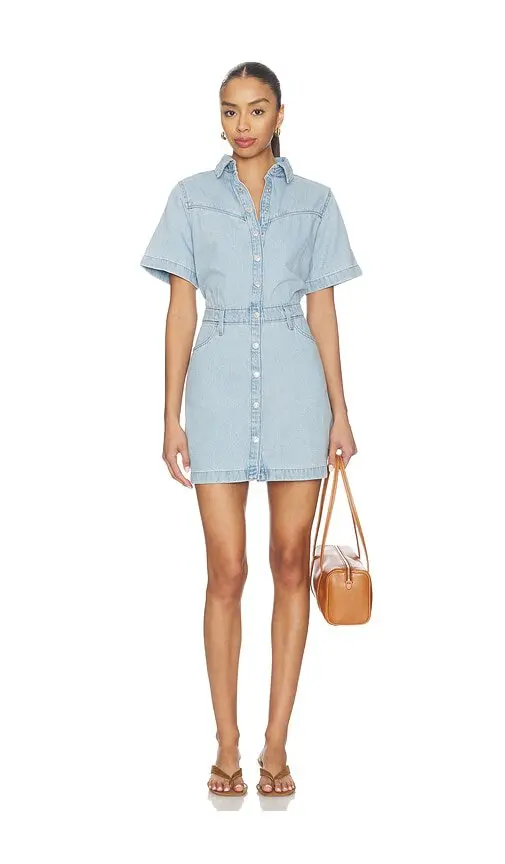 LEVI'S Short Sleeve Logan Western Dress In . Also