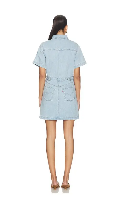 LEVI'S Short Sleeve Logan Western Dress In . Also