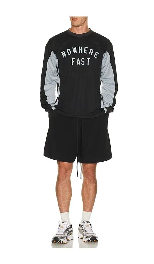 DEVA STATES Long Sleeve Graphic Mesh Jersey