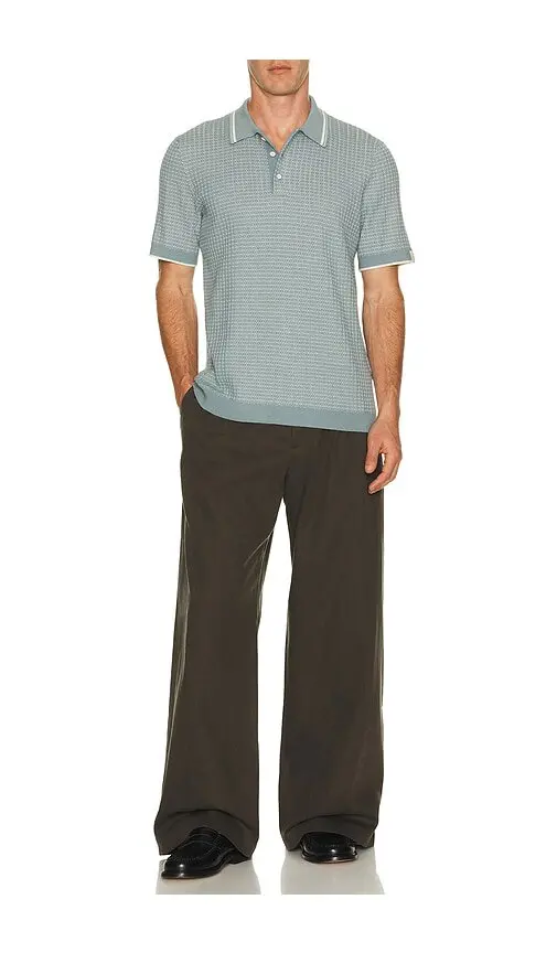 Rag & Bone Harvey Rib Polo In . Also - Grey