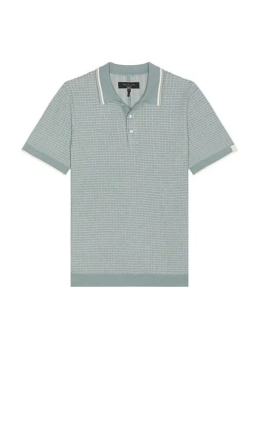 Rag & Bone Harvey Rib Polo In . Also - Grey