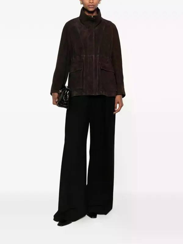 Nour Hammour Quai Suede Jacket - Brown