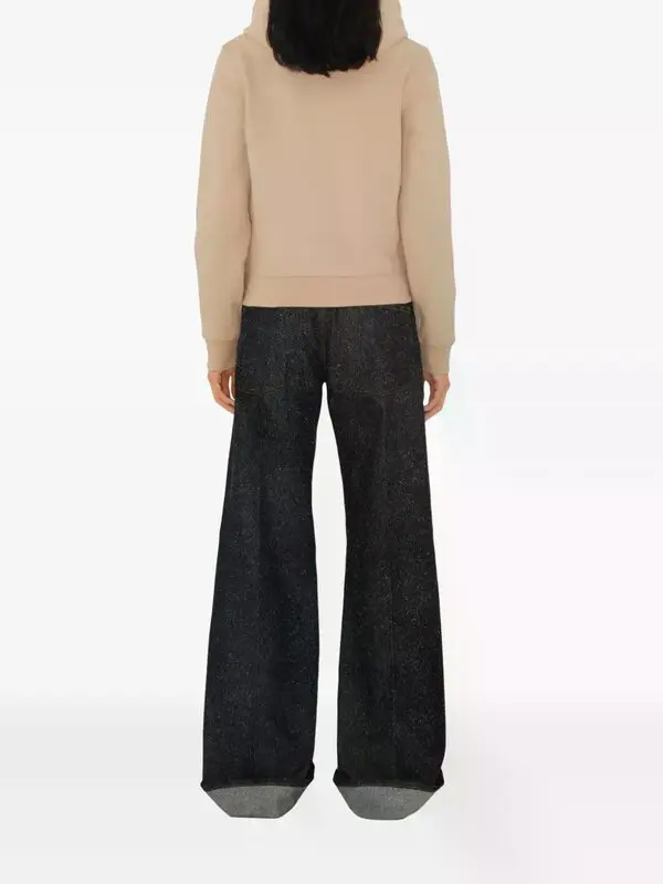Burberry Check-label Cotton Hoodie