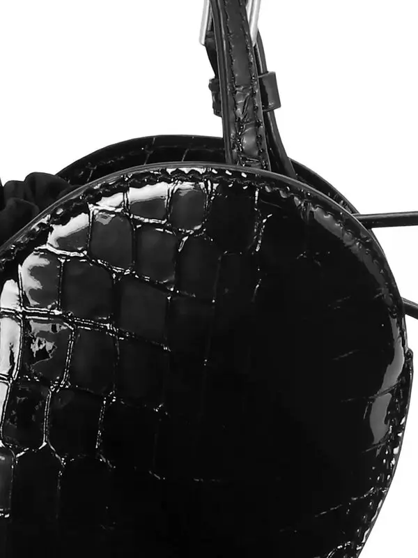 ROTATE BY BIRGER CHRISTENSEN Heart-shape Tote Bag With Crocodile Effect