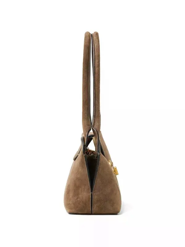 Versace Vivian Crosta Suede Small East/west Shoulder Bag