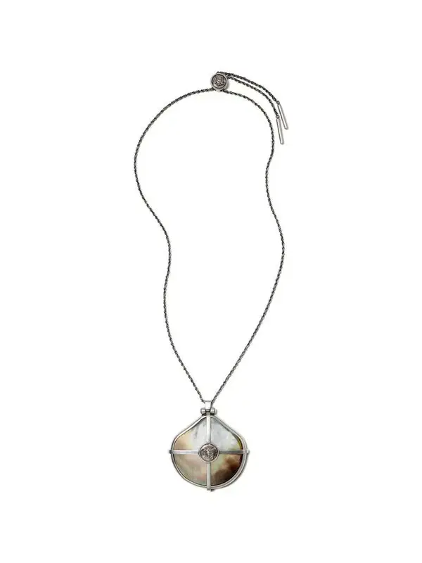 Versace Sea Frames Necklace - Silver