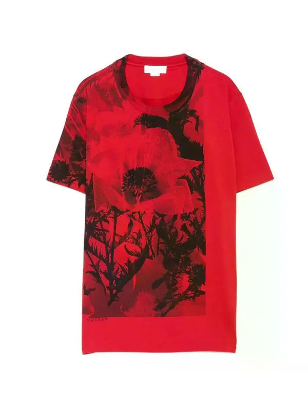 Alexander McQueen Crew Neck T-shirt - Red