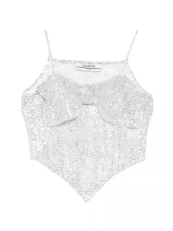 KIMHEKIM Monroe Sequin Embellished Top - Grey