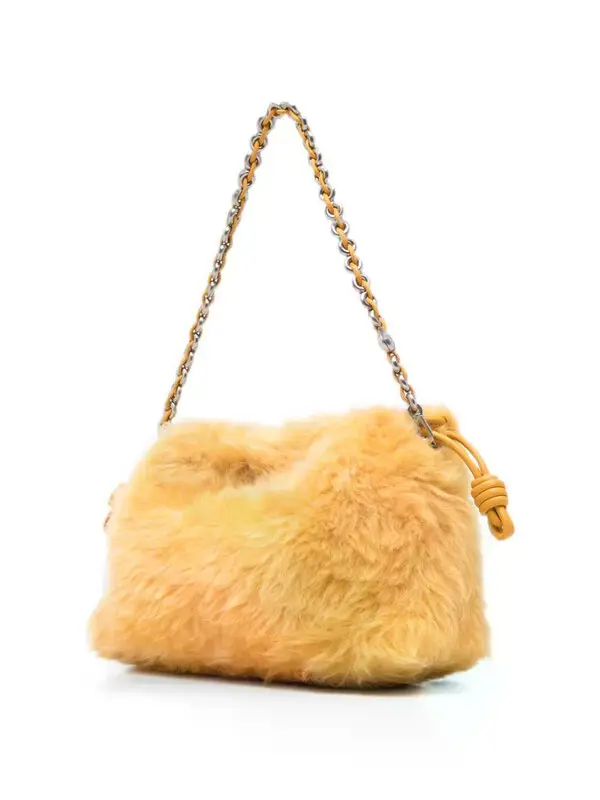 Loewe Flamenco Shearling Shoulder Bag