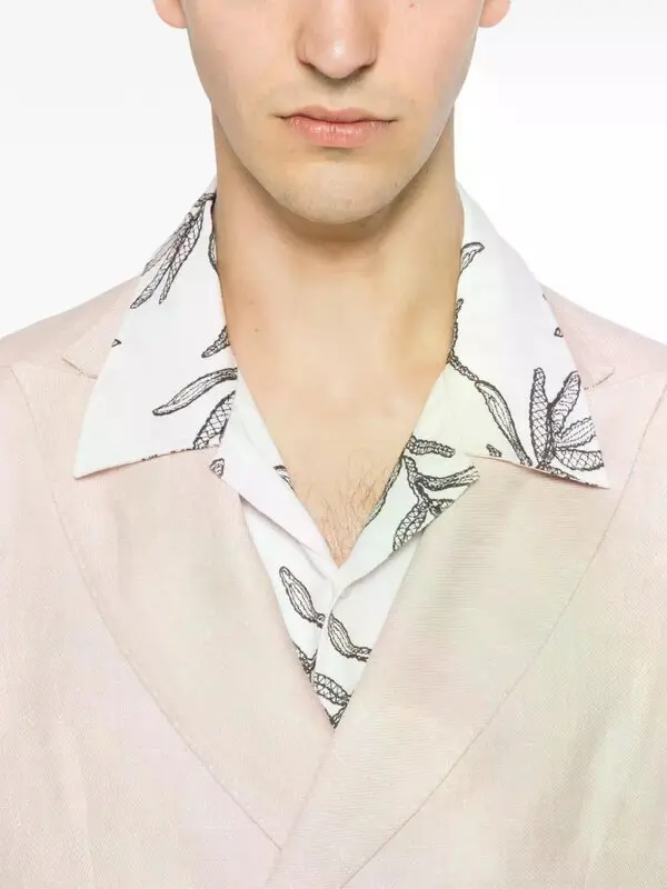 BARBA NAPOLI Easy Double-breasted Peak-lapel Blazer
