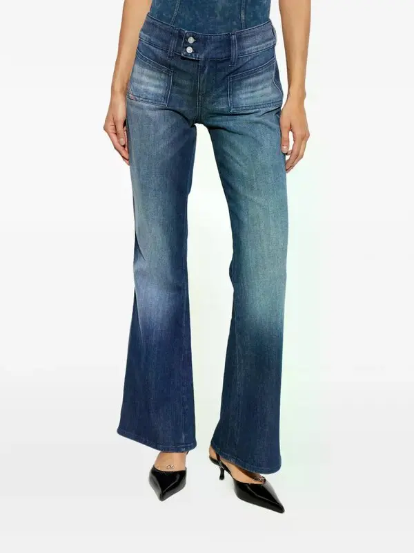 DIESEL® D-hush Flared-leg Jeans - Blue