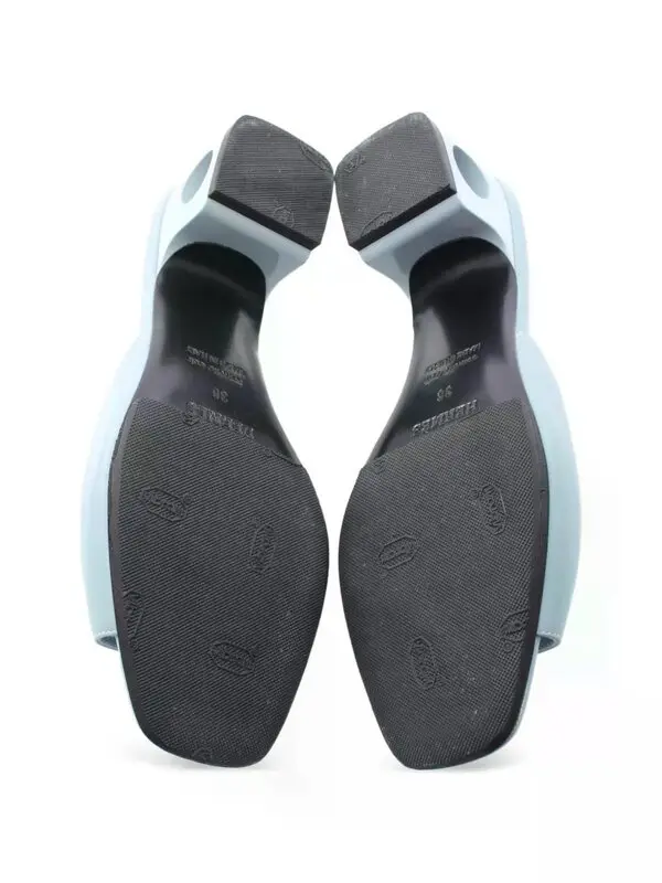 Hermès Elia Cut-out Mule Sandals - Blue