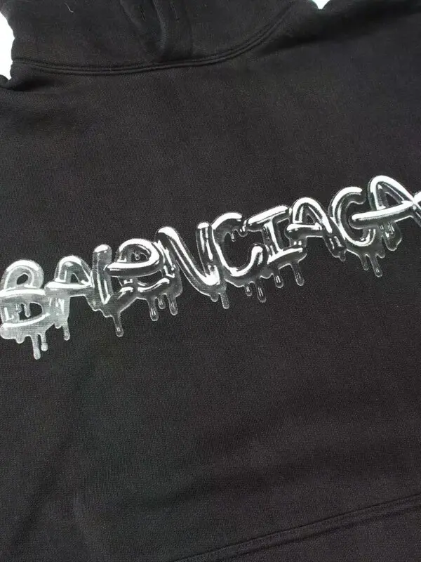 Balenciaga Logo Print Hoodie