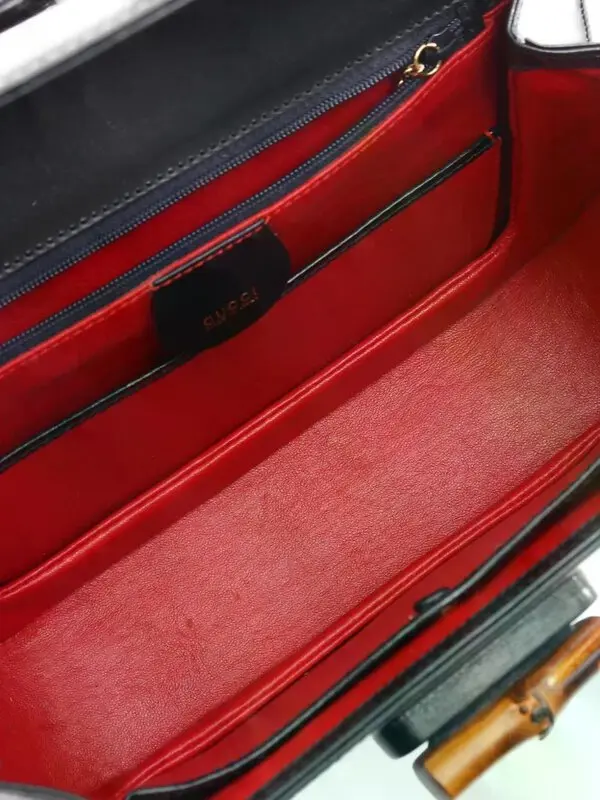Gucci Bamboo Top Handle Handbag - Black