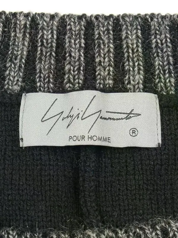 Yohji Yamamoto Checkered Knit Cardigan
