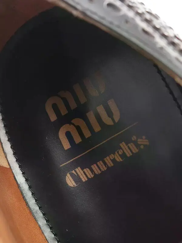 Miu Miu Leather Brogue Oxford Shoes