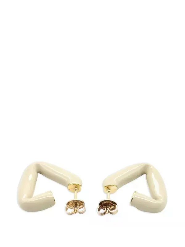 Bottega Veneta 2010s Triangle Earrings