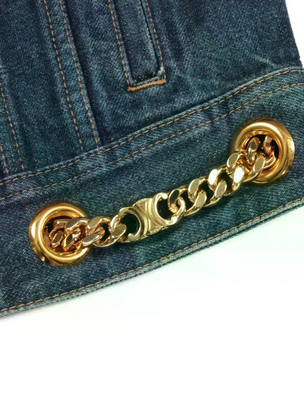 Celine Triomphe Chain Denim Jacket