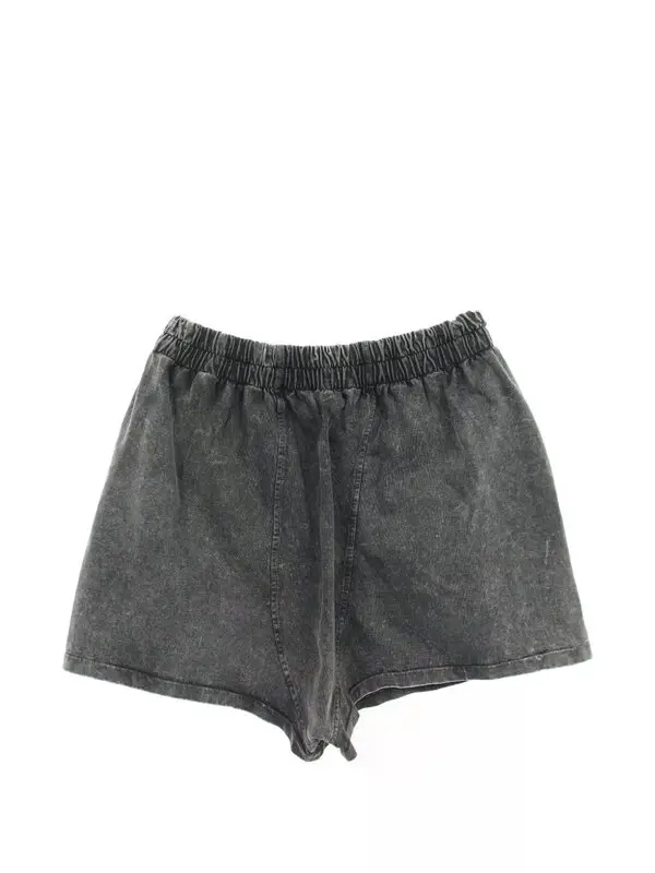 LOUIS VUITTON Logo Print Acid Wash Shorts