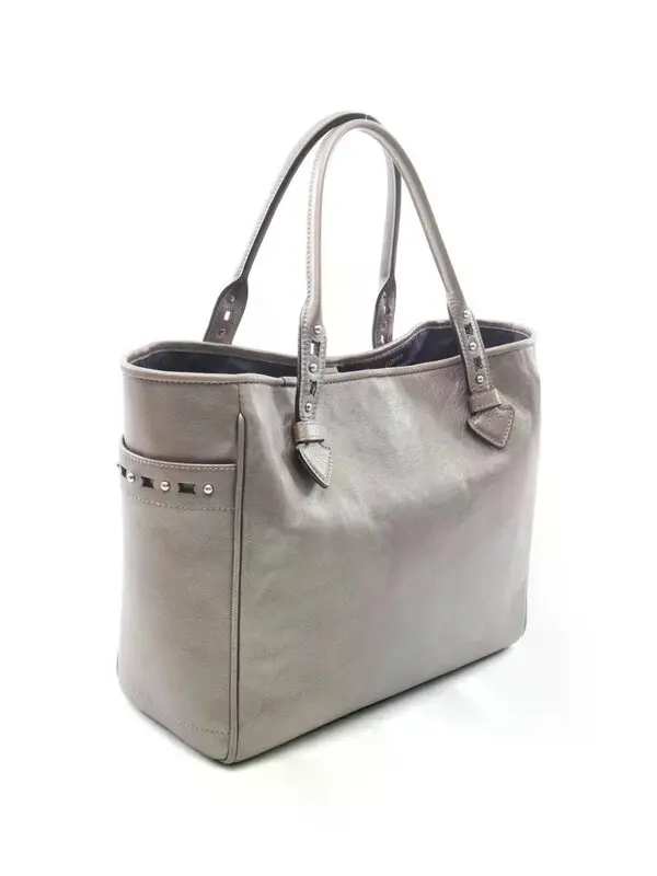 Loewe Heritage Metallic Tote Bag - Silver