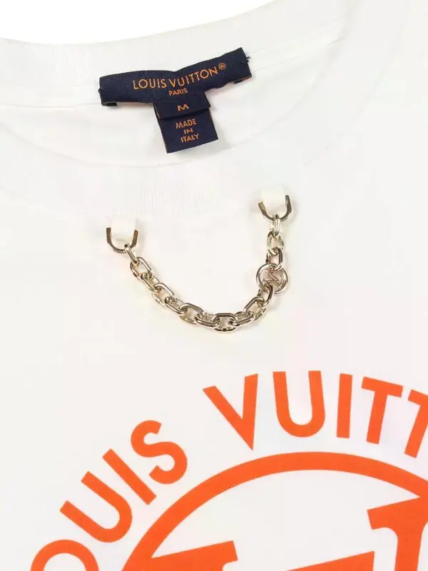 LOUIS VUITTON Cotton Logo Print T-shirt - White