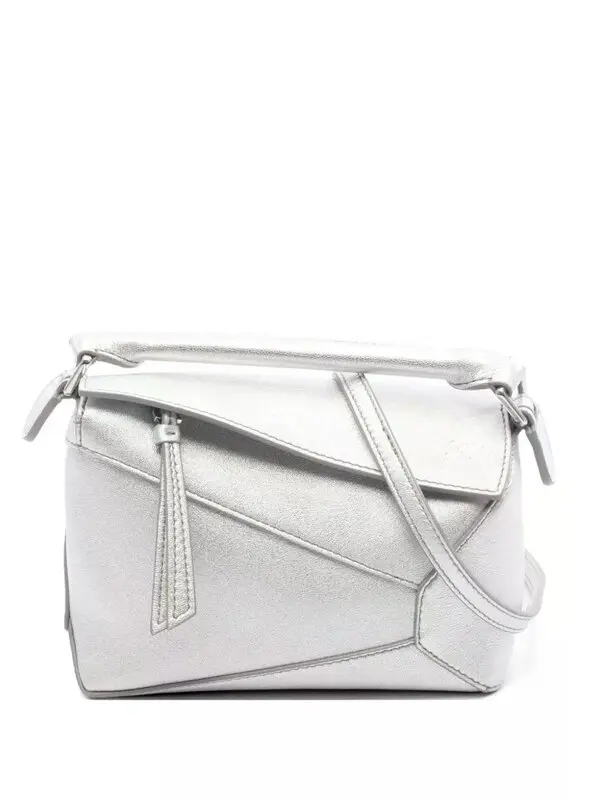 Loewe Mini Puzzle Handbag - Silver