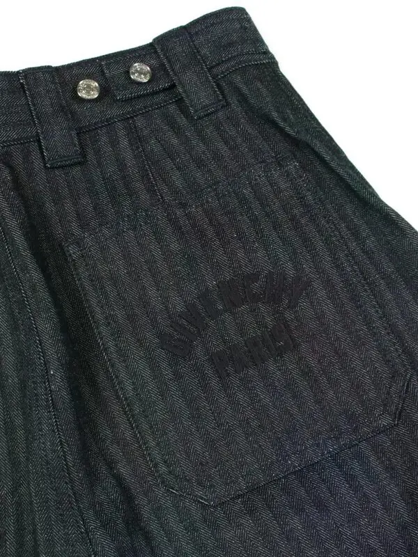 Givenchy Couture Seam Herringbone Cargo Pants
