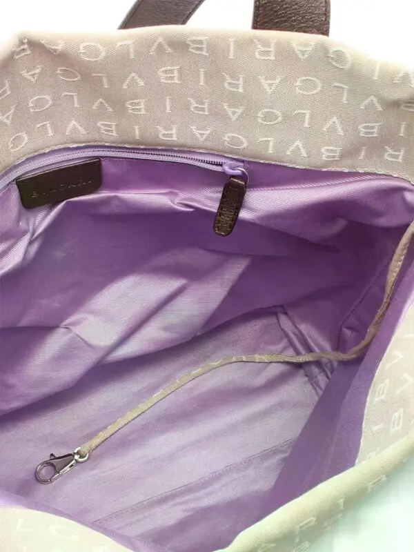 BVLGARI Logomania Canvas Tote Bag - Neutrals