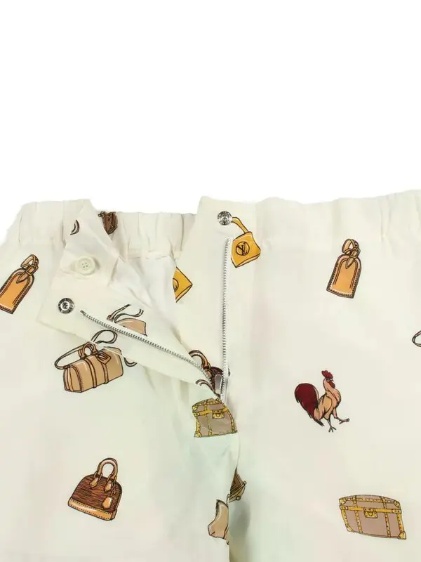 LOUIS VUITTON All-over Pattern Silk Shorts