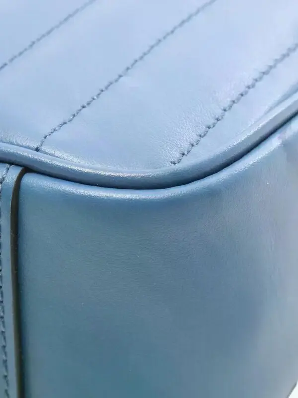 Gucci Gg Marmont Quilted Shoulder Bag - Blue