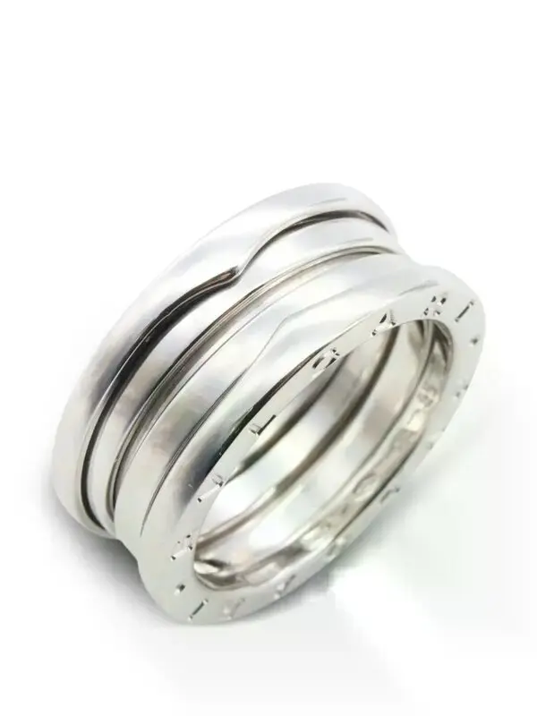 BVLGARI B.zero1 18k White Gold 3-band Ring - Silver
