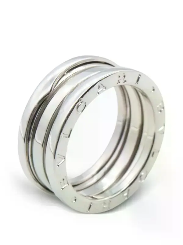 BVLGARI B.zero1 18k White Gold 3-band Ring - Silver