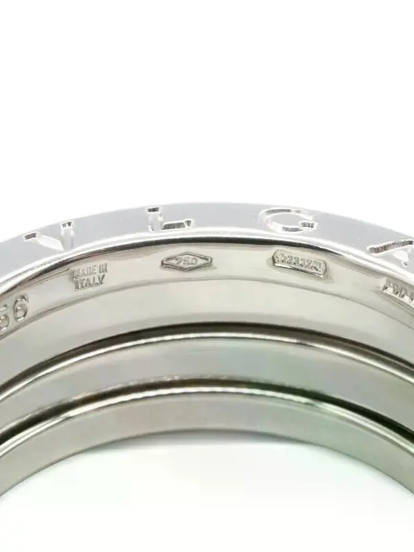BVLGARI B.zero1 18k White Gold 3-band Ring - Silver