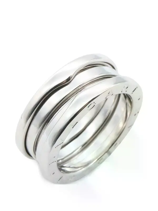 BVLGARI B.zero1 Three-band Ring In White Gold - Silver