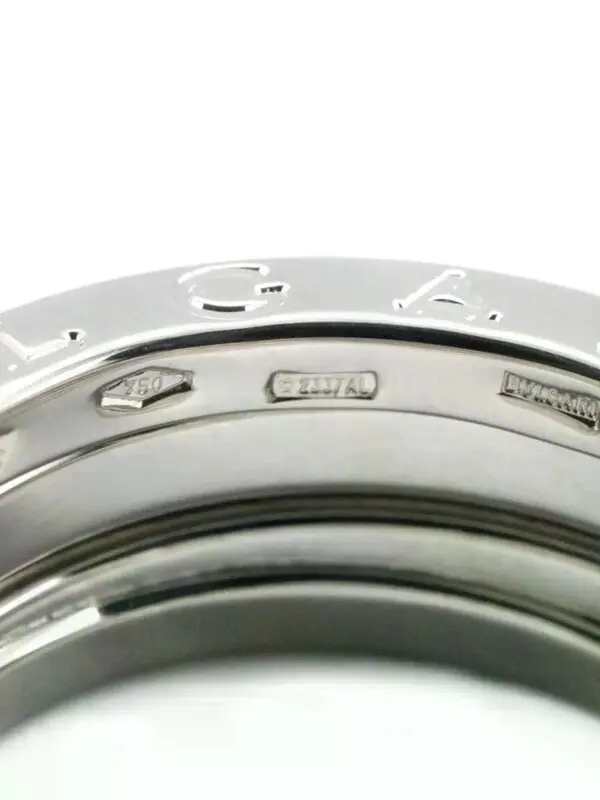 BVLGARI B.zero1 Three-band Ring In White Gold - Silver