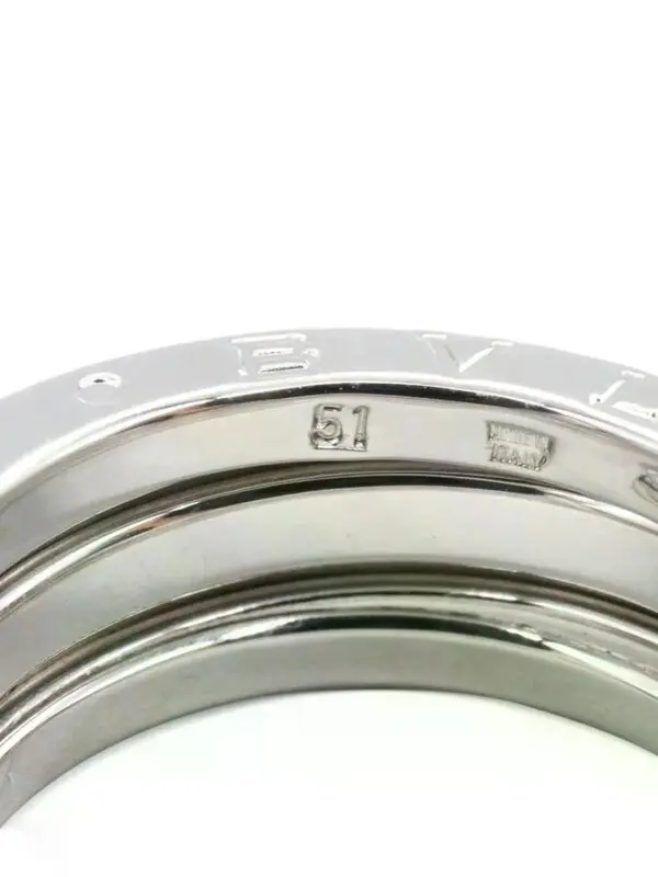 BVLGARI B.zero1 Three-band Ring In White Gold - Silver